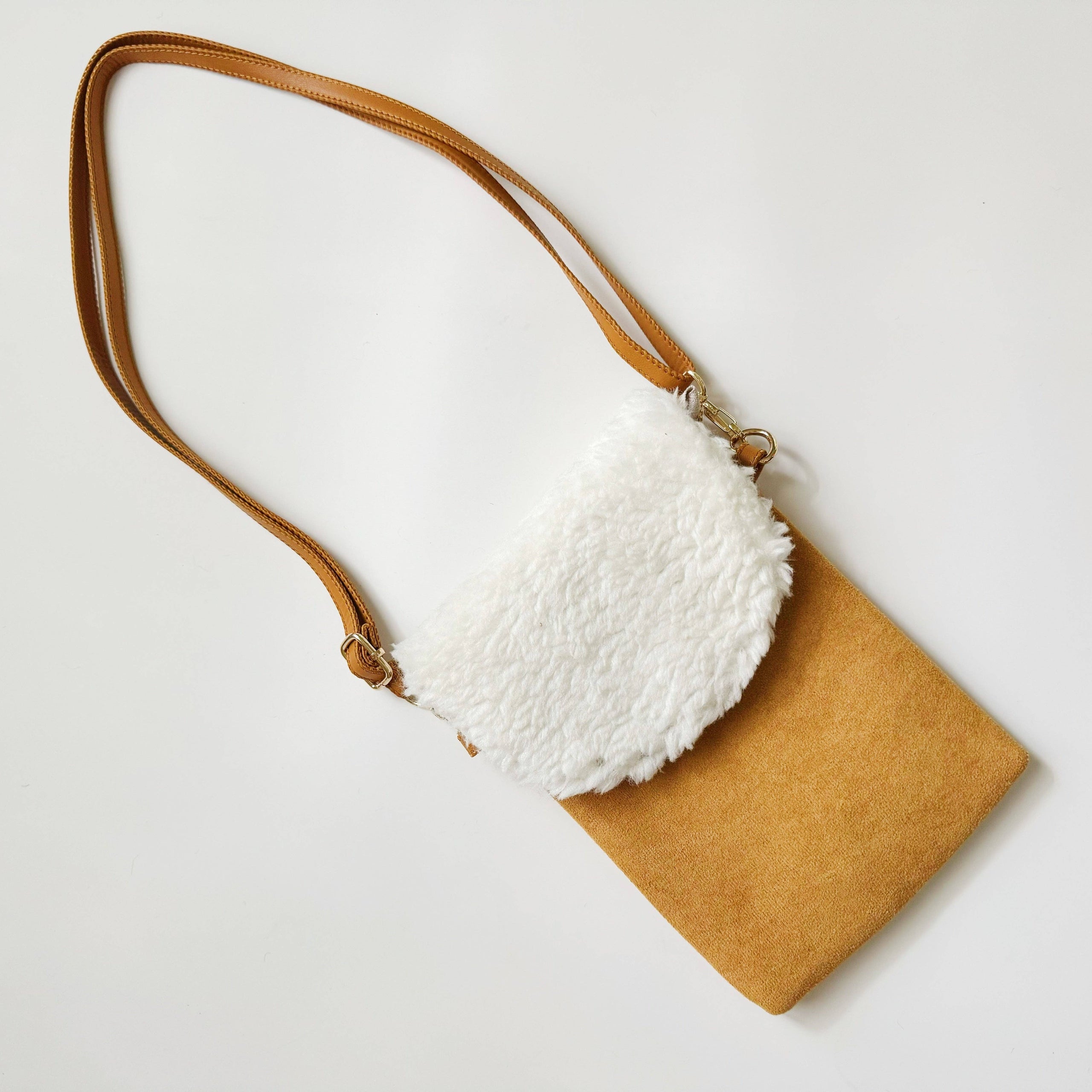 Handy Dandy Phone Crossbody: Creamy Caramel | Mescolata